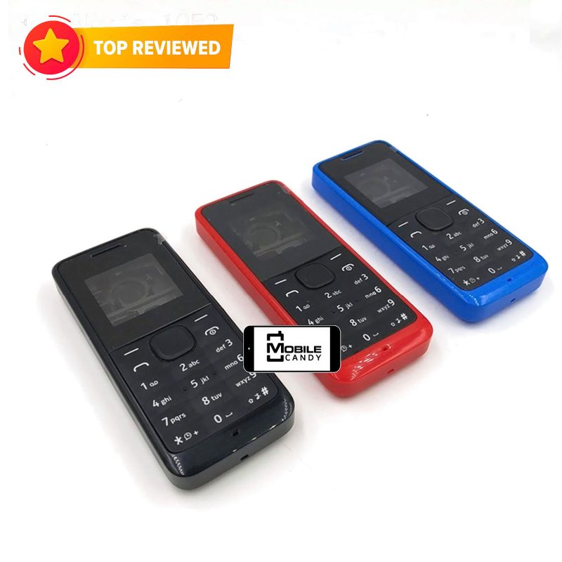 Nokia 108 Mobile Housing / Casing / Cashing with Keypad / Front & Back ...